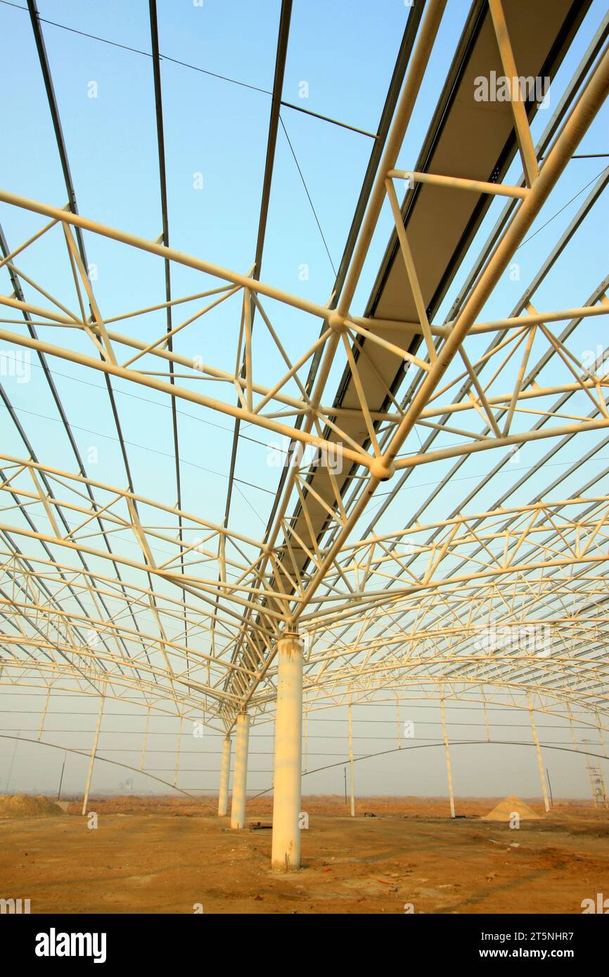steel structure landscape in a factory Stock Photo - Alamy