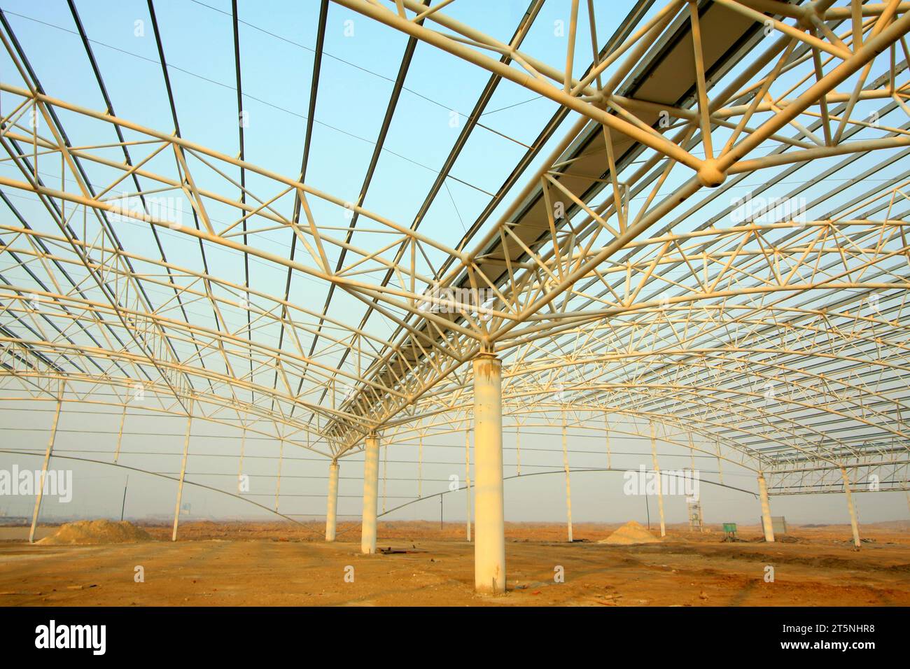 steel structure landscape in a factory Stock Photo - Alamy
