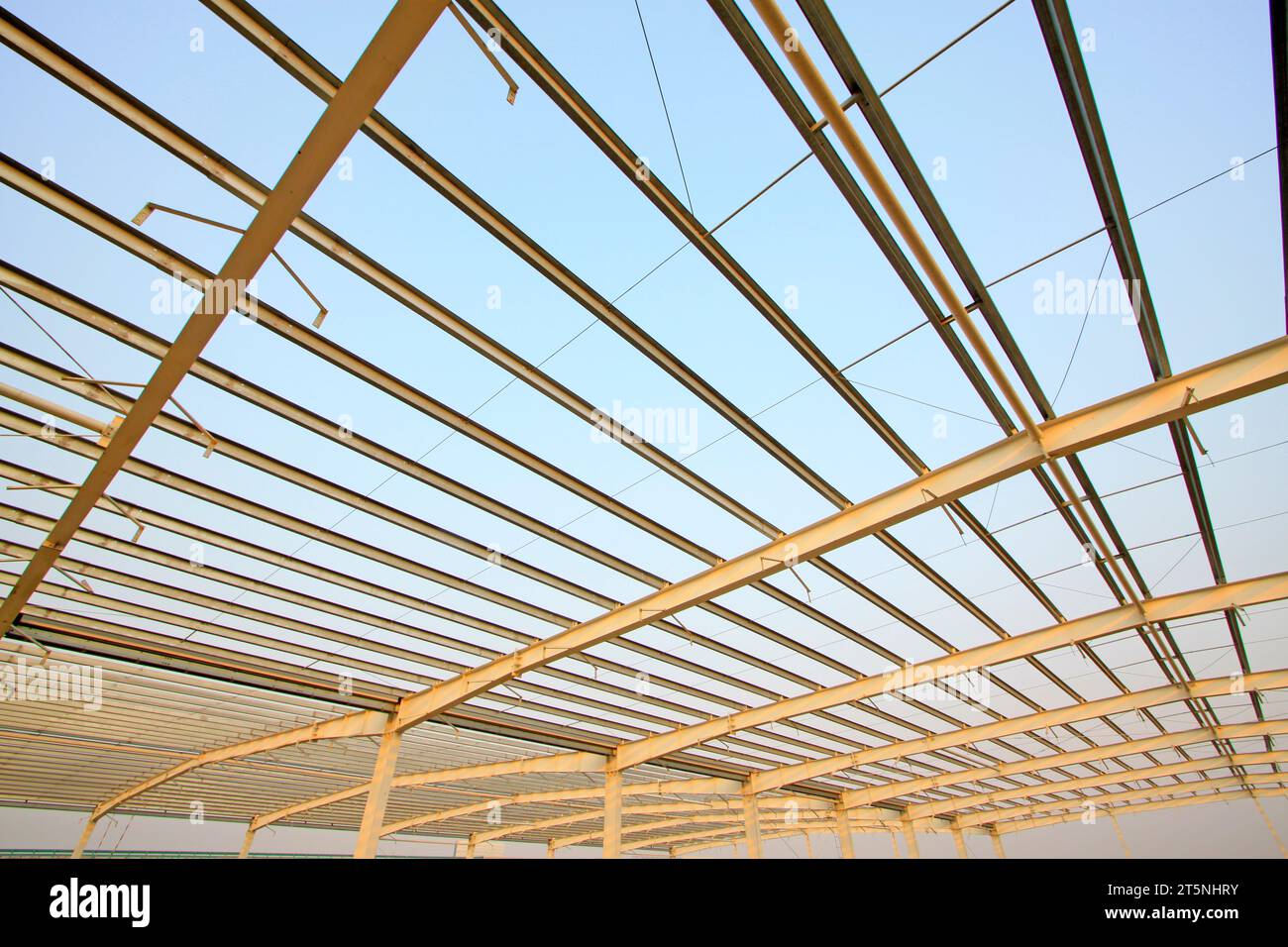 steel structure landscape in a factory Stock Photo - Alamy