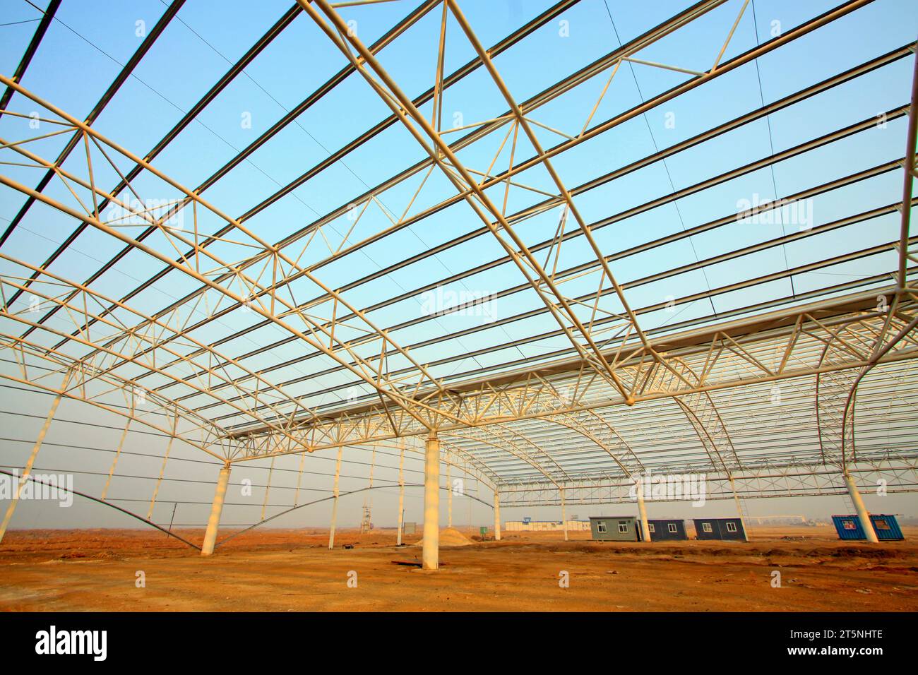 steel structure landscape in a factory Stock Photo - Alamy