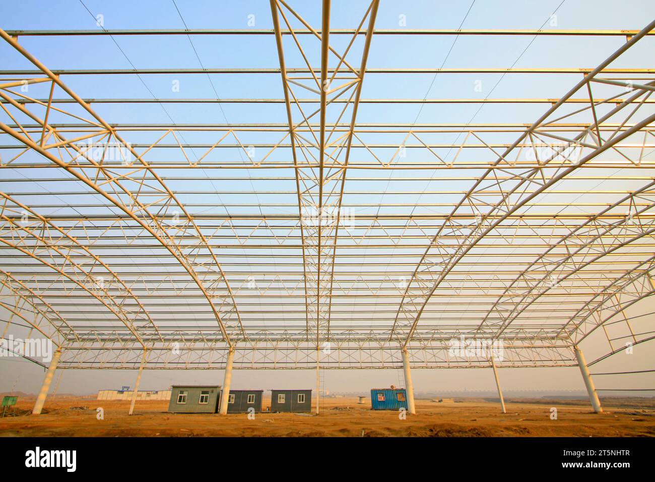 steel structure landscape in a factory Stock Photo - Alamy