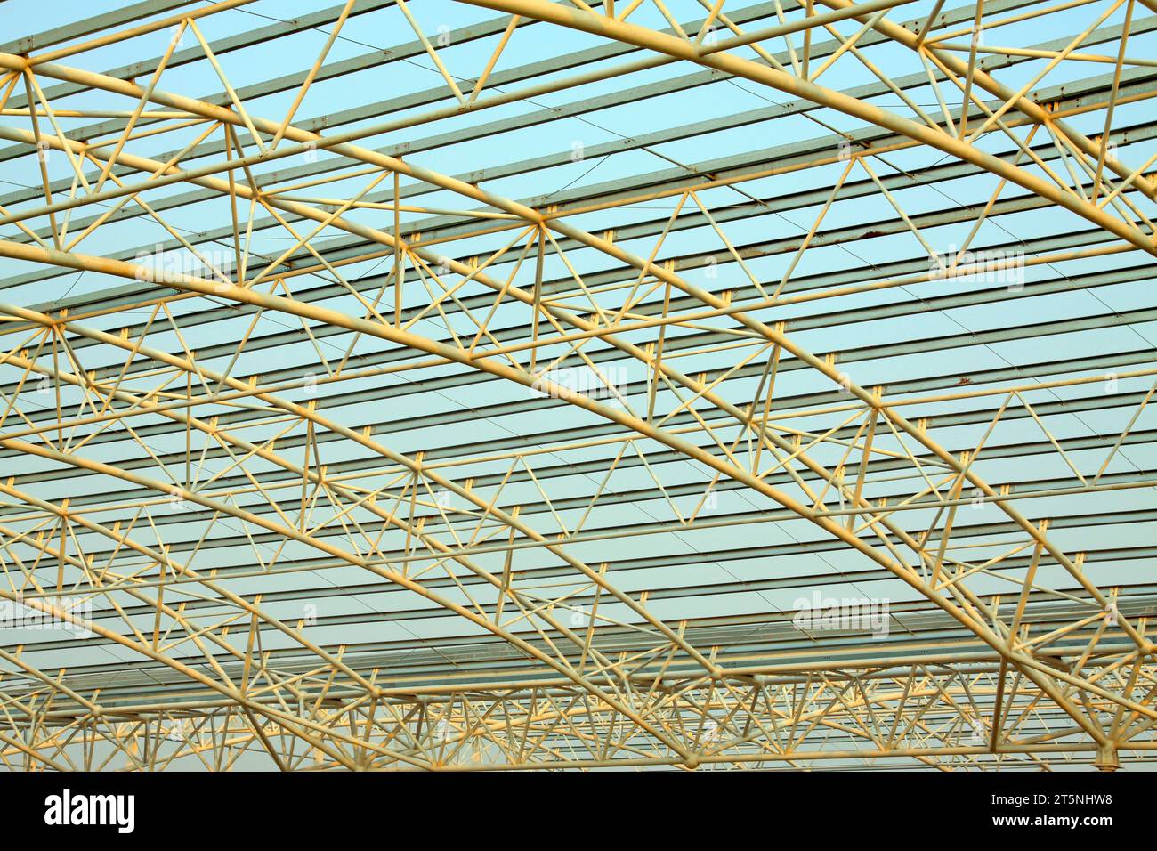 steel structure landscape in a factory Stock Photo - Alamy
