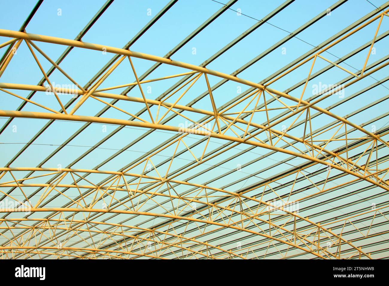 steel structure landscape in a factory Stock Photo - Alamy