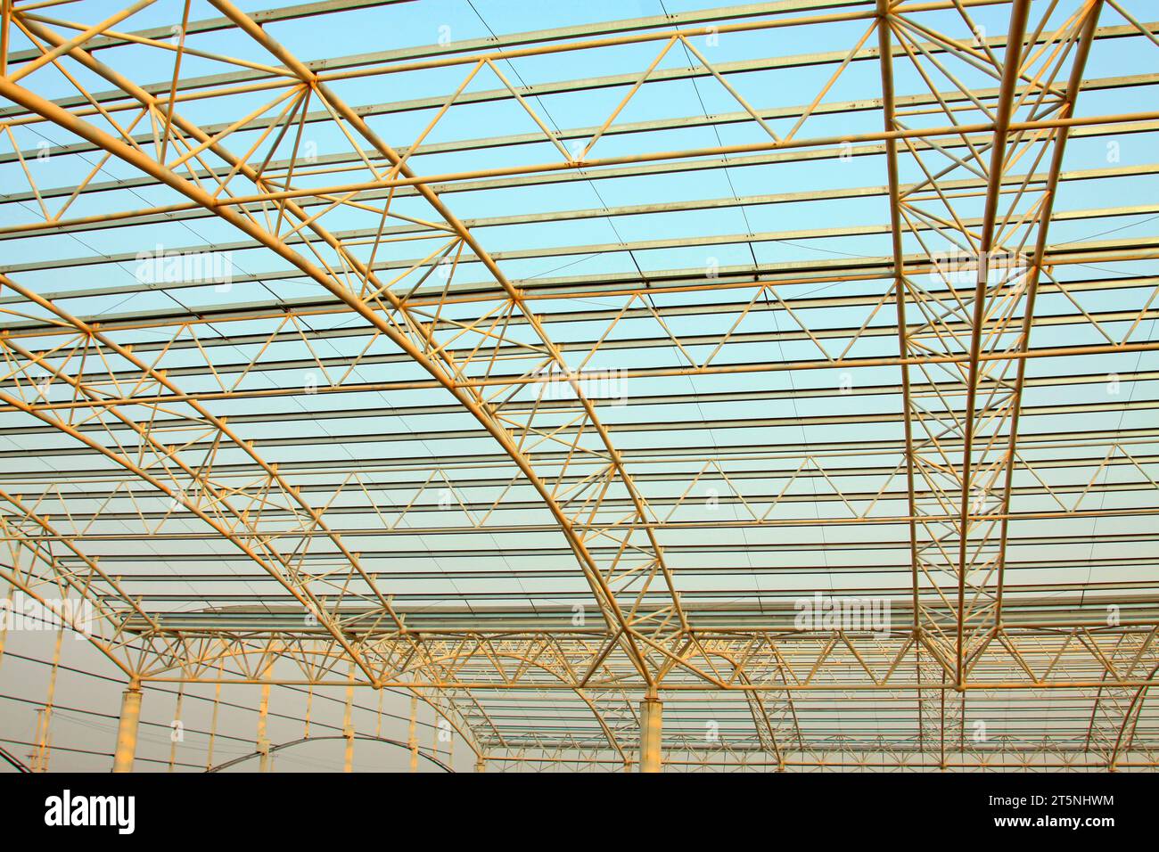 steel structure landscape in a factory Stock Photo - Alamy