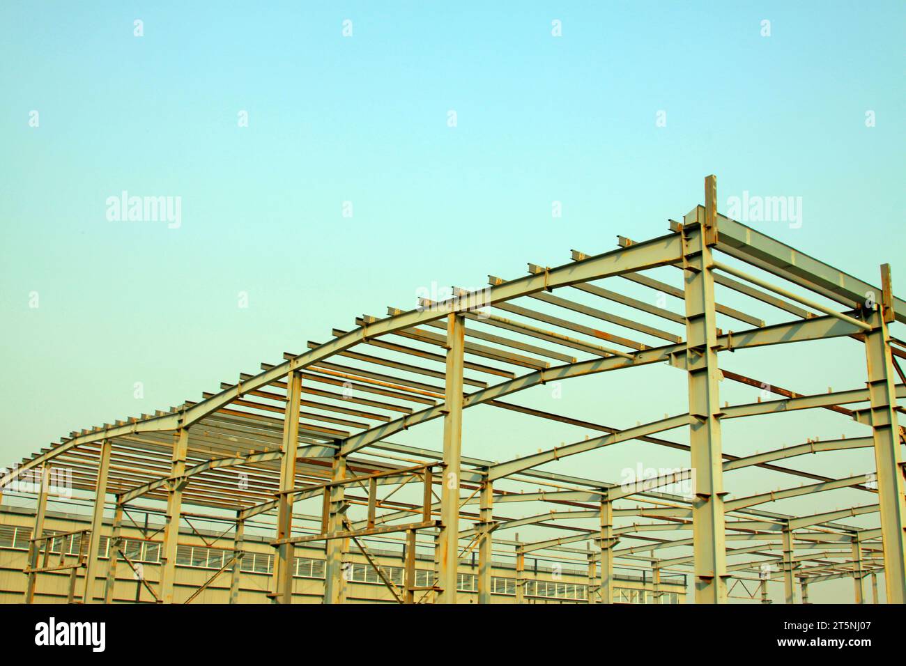 steel structure landscape in a factory Stock Photo - Alamy