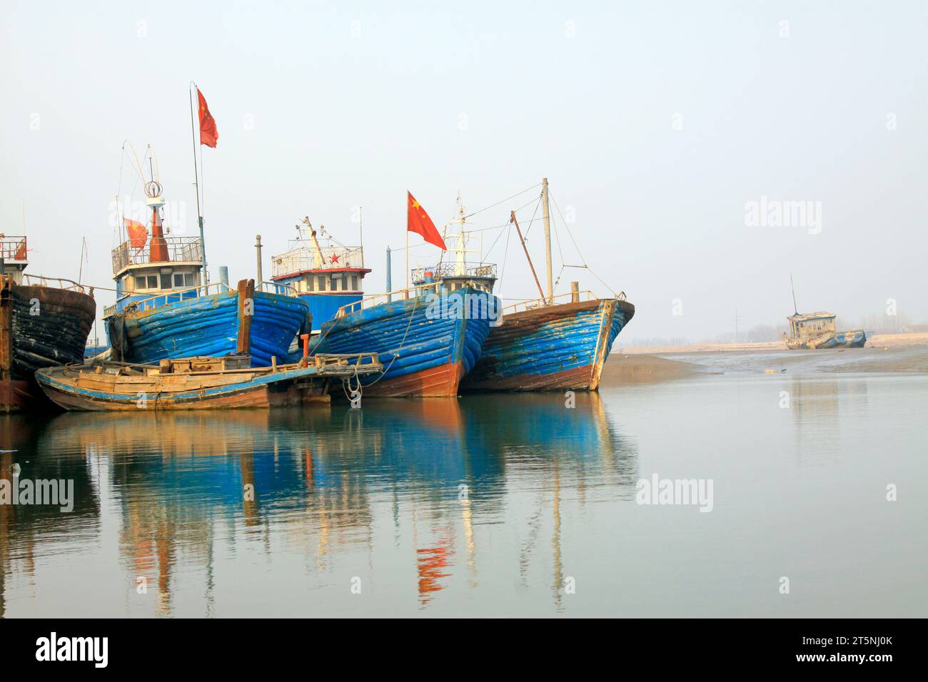 Fishing boats berth in hi-res stock photography and images - Alamy