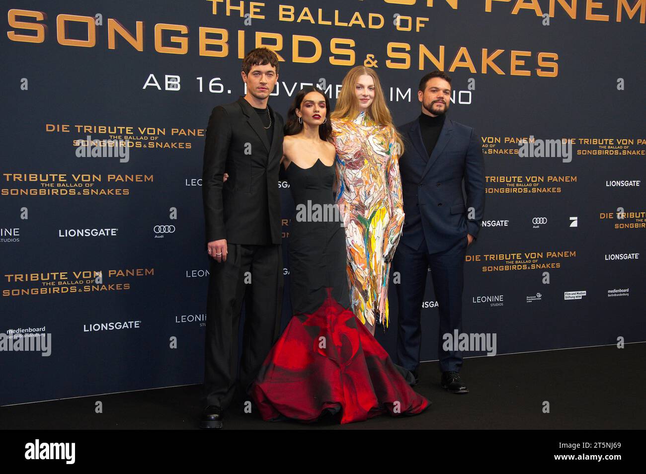 Tom Blyth, Rachel Zegler, Hunter Schafer und Josh Andres Rivera bei der ...