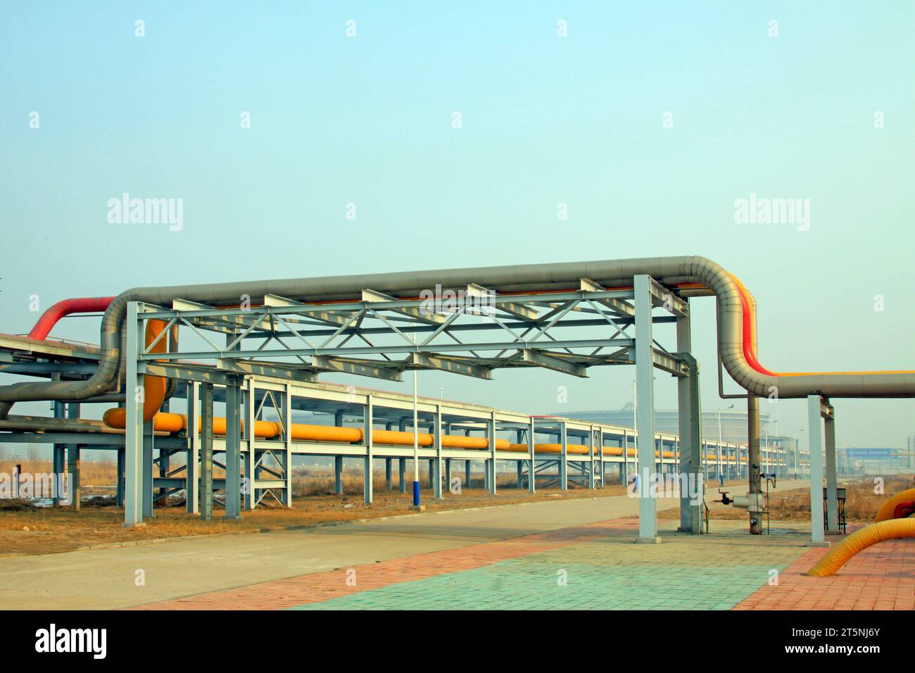 Industrial yellow pipeline pipeline frame hi-res stock photography and ...
