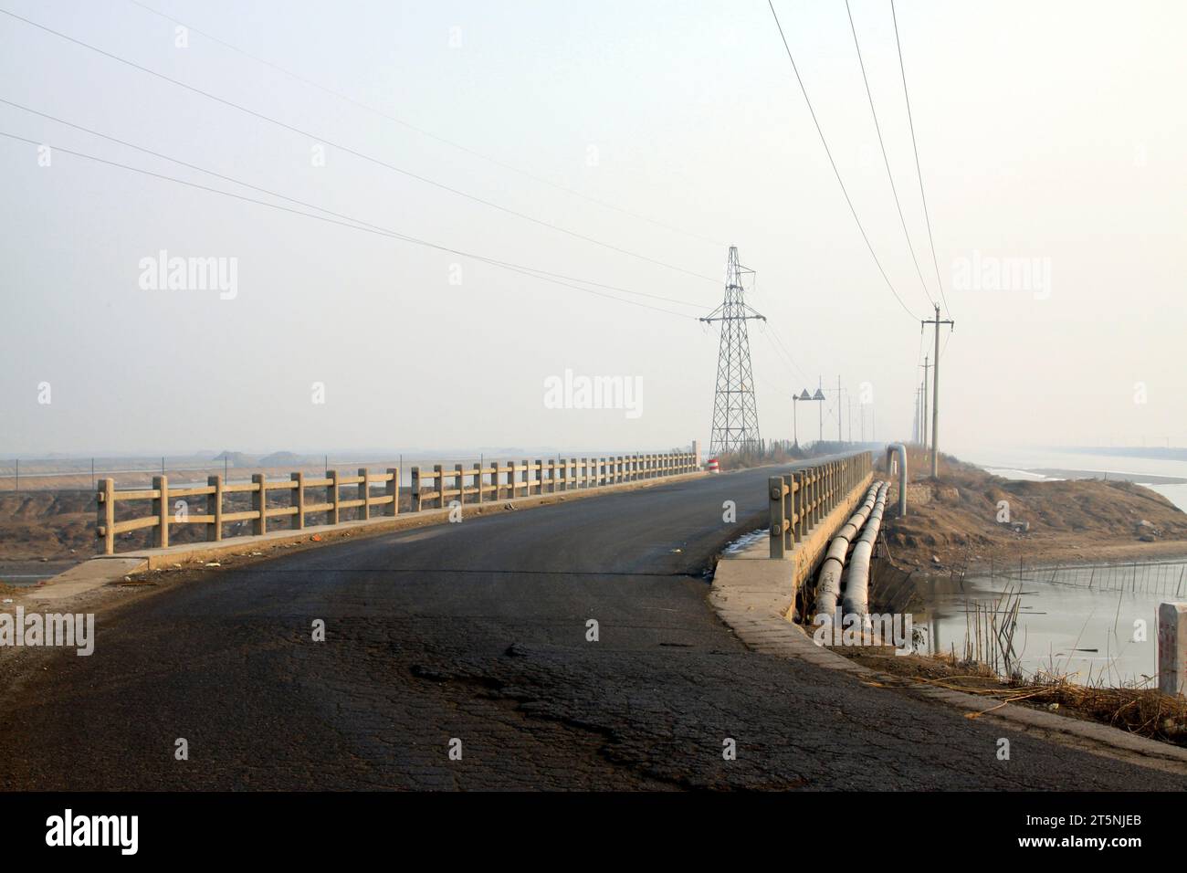 Roads and Bridges in the desert, closeup of photo Stock Photo - Alamy