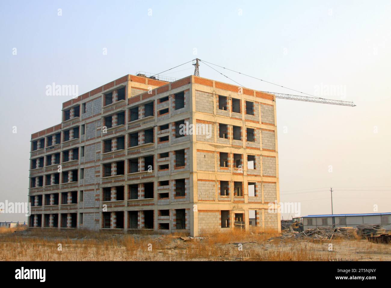 Unfinished buildings, closeup of photo Stock Photo - Alamy