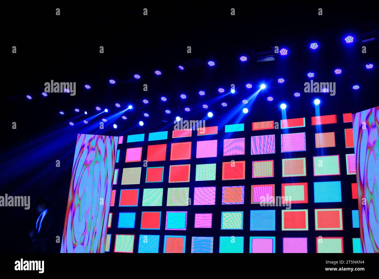 stage color background and lighting effects, closeup of photo Stock ...