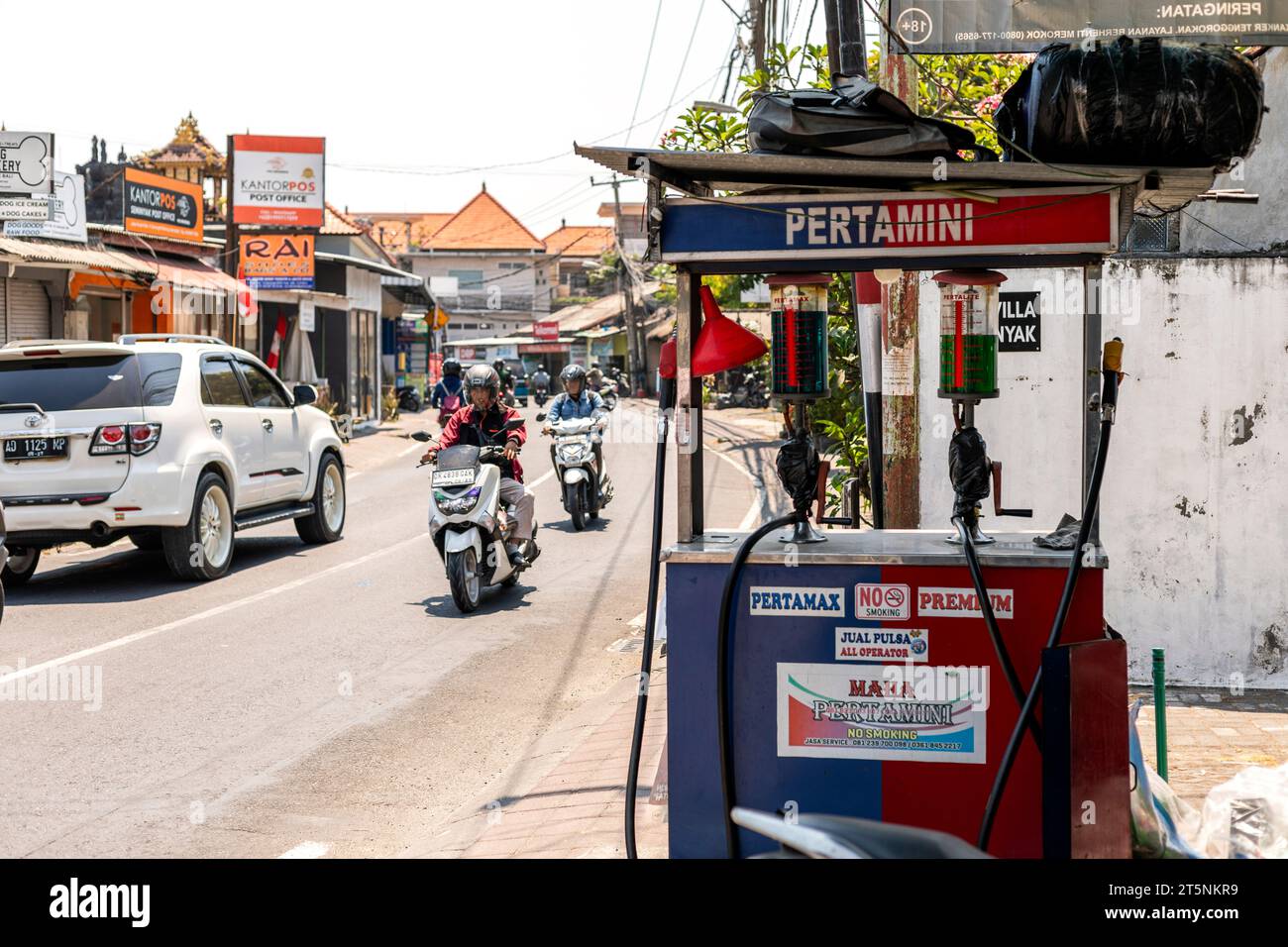 Pertamini petrol pump in Bali, Indonesia Stock Photo - Alamy