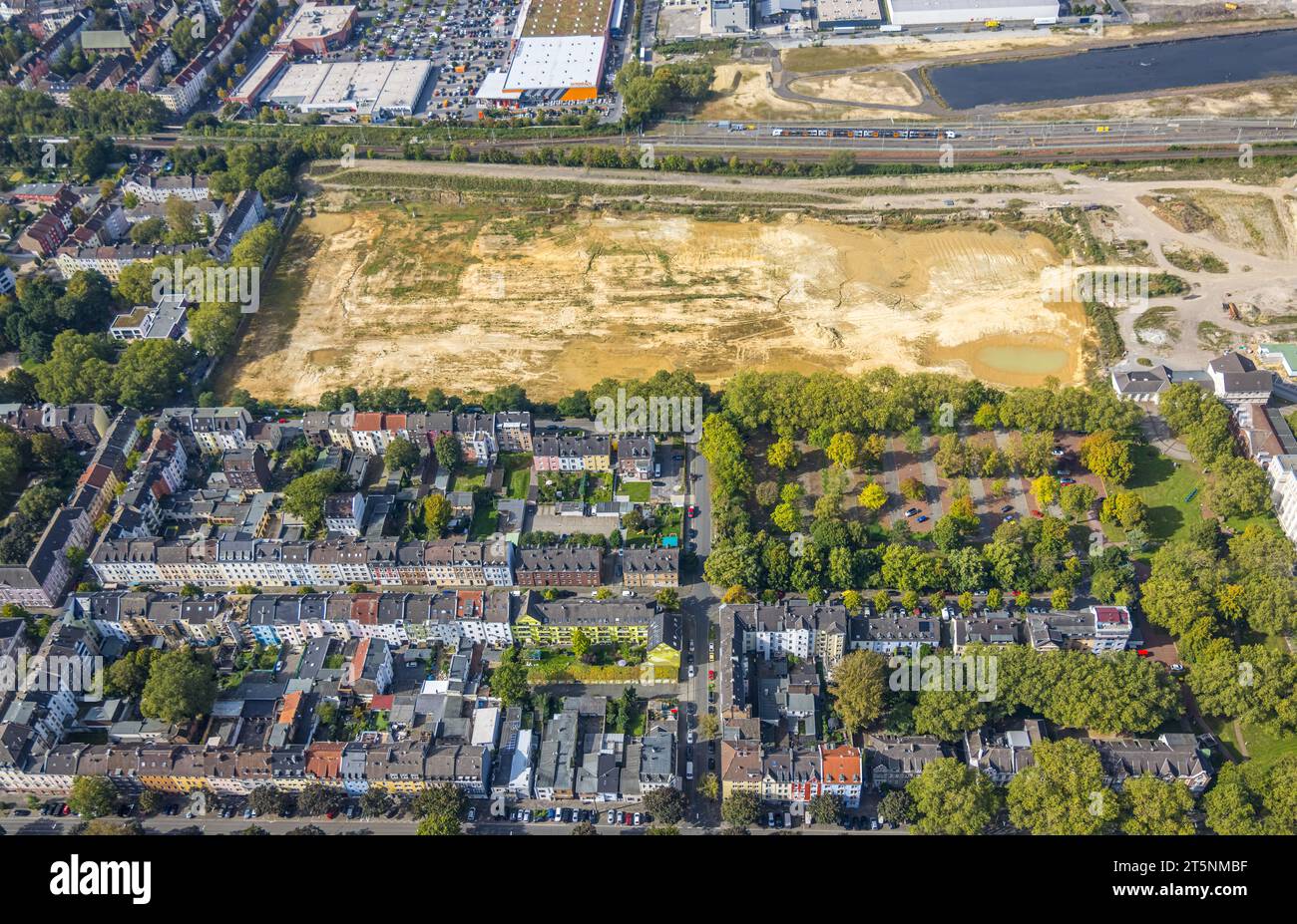 Aerial view, Westfalenhütte industrial estate, Hoesch Areal ...