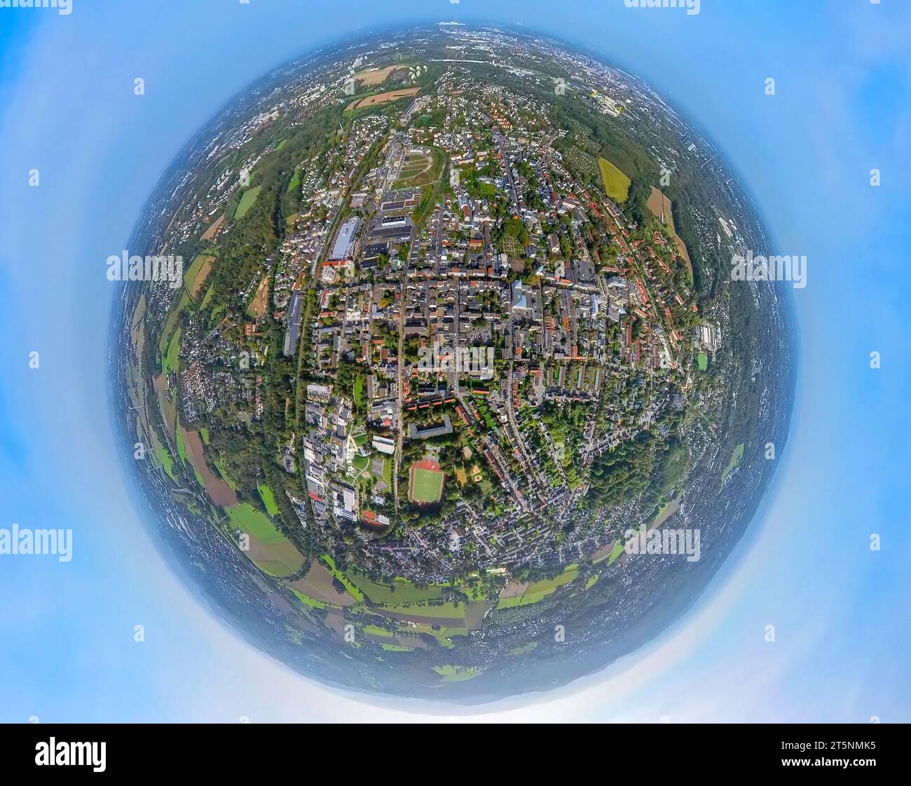 Aerial view, view of Hombruch and Barop district, living and life ...