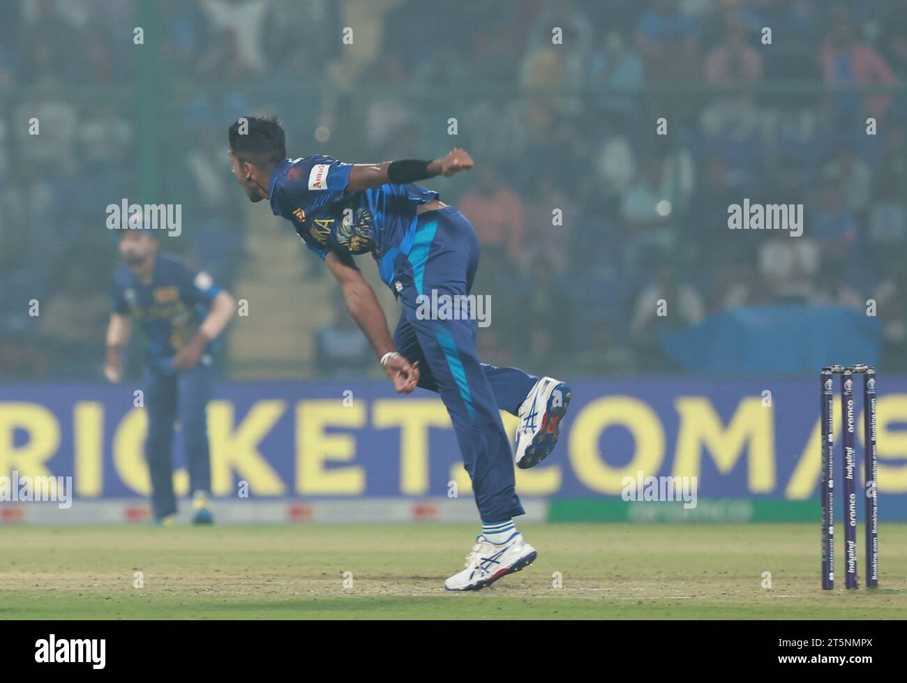 New Delhi, Delhi, India. 6th Nov, 2023. Kasun Rajitha of Sri Lanka ...