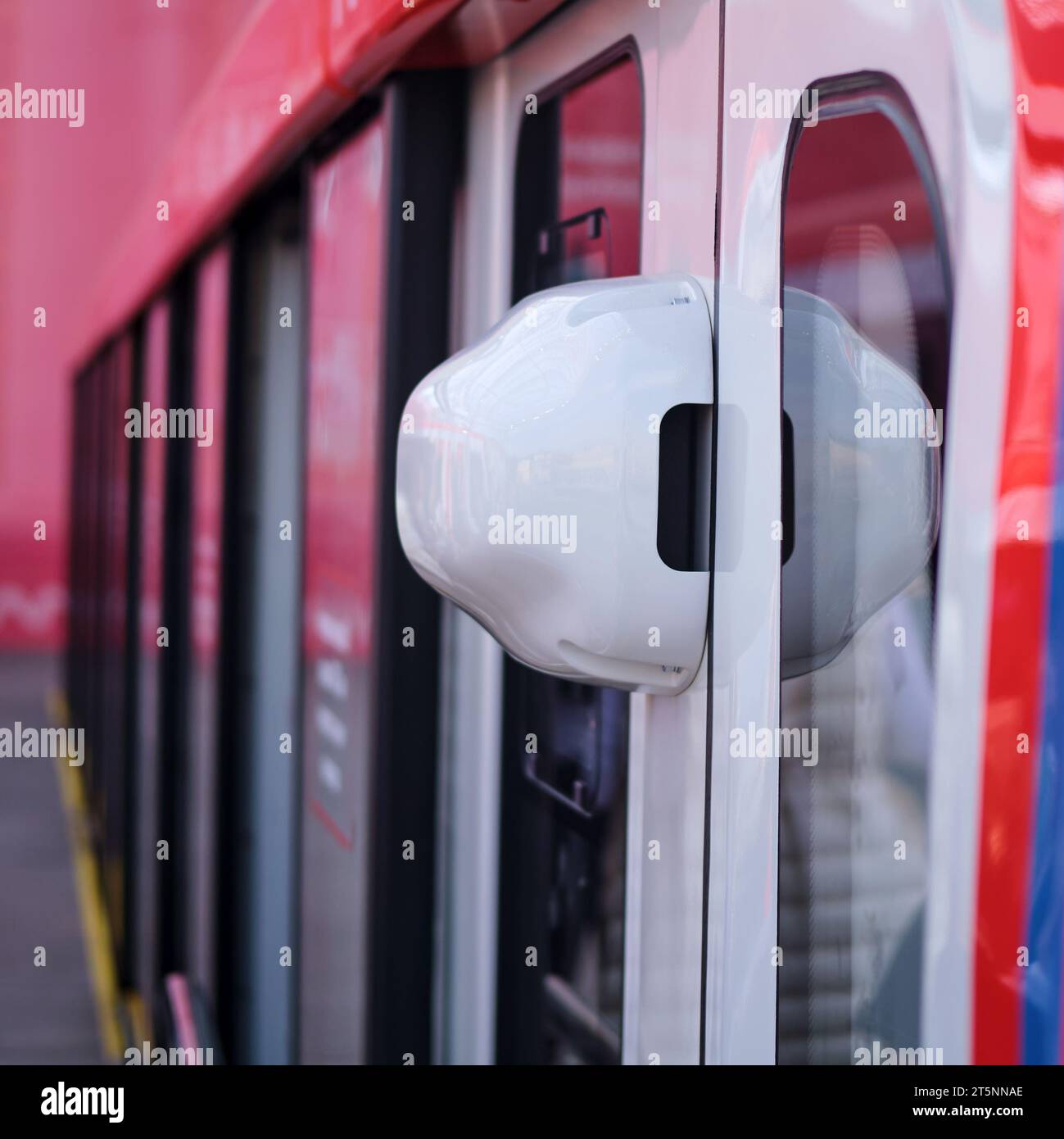 CCTV camera outside the transport for the safety of the entrance and ...