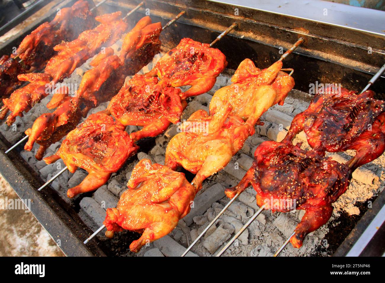 Chinese traditional food, grilled chicken chop Stock Photo - Alamy
