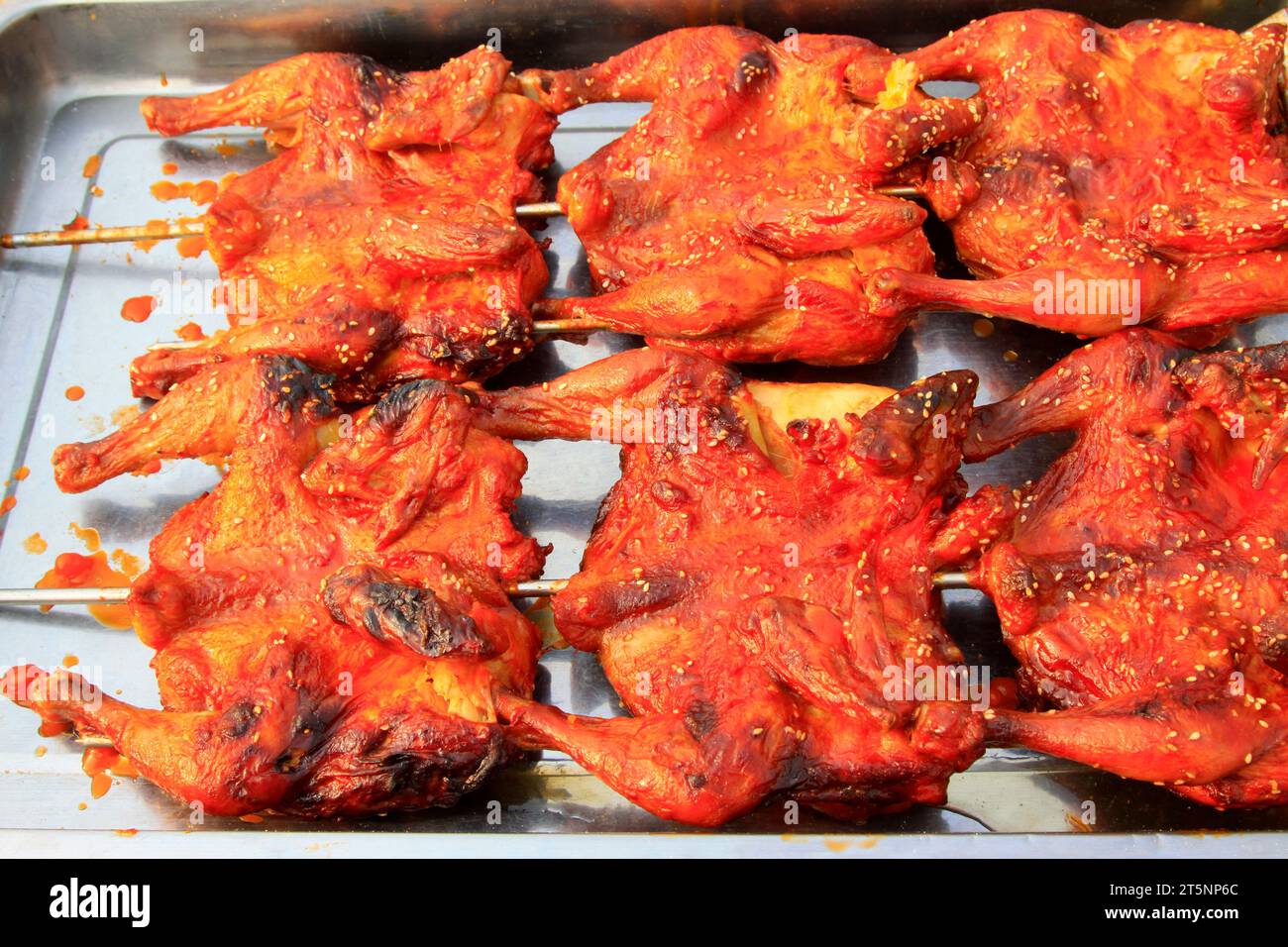 Chinese traditional food, grilled chicken chop Stock Photo - Alamy