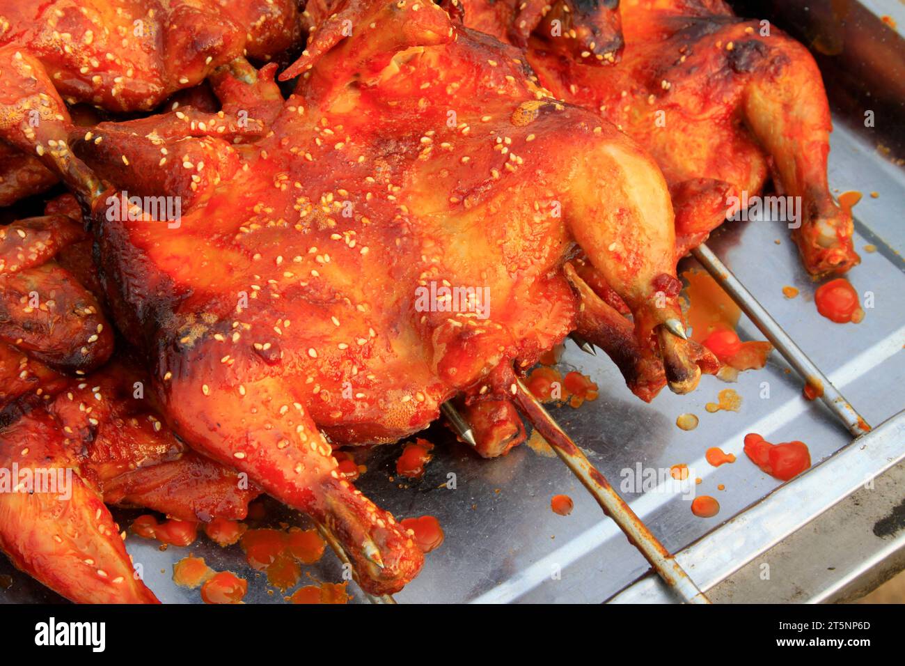 Chinese traditional food, grilled chicken chop Stock Photo - Alamy