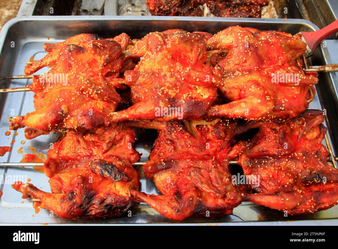 Chinese traditional food, grilled chicken chop Stock Photo - Alamy