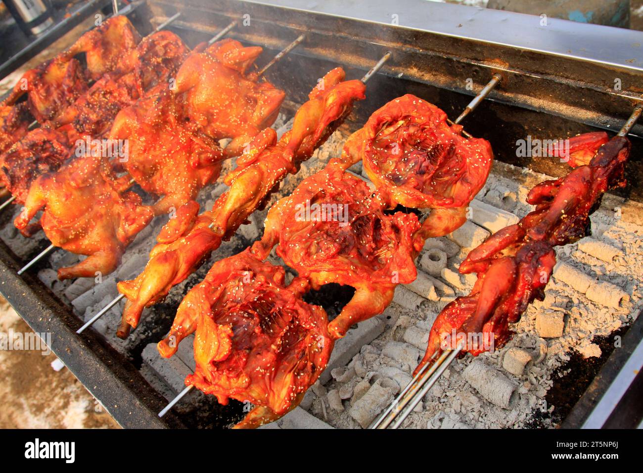 Chinese traditional food, grilled chicken chop Stock Photo - Alamy