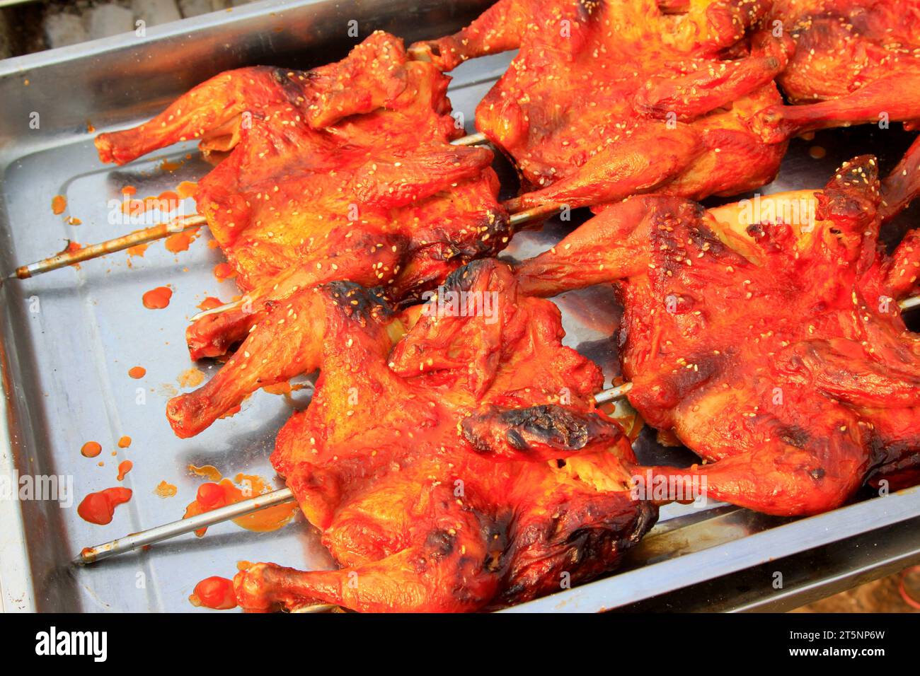 Chinese traditional food, grilled chicken chop Stock Photo - Alamy