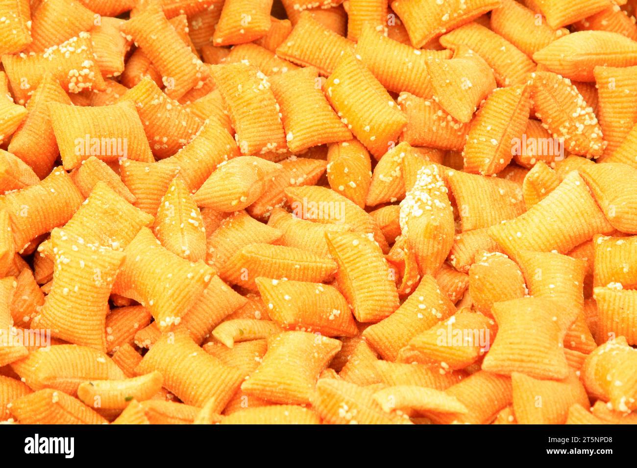puffed food, closeup of photo Stock Photo - Alamy