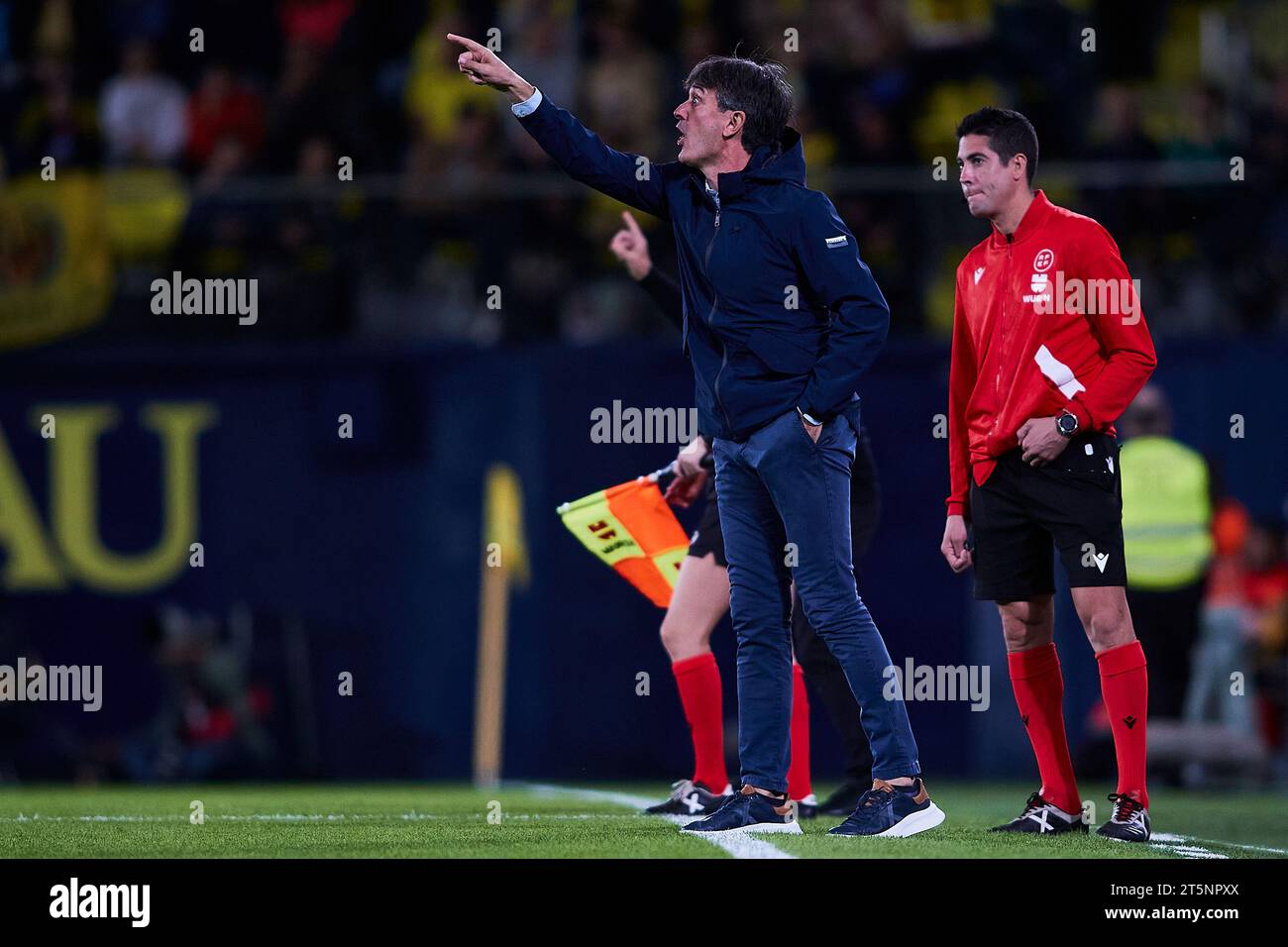 Villarreal CF head coach Jose Rojo Martin Pacheta in action during the ...
