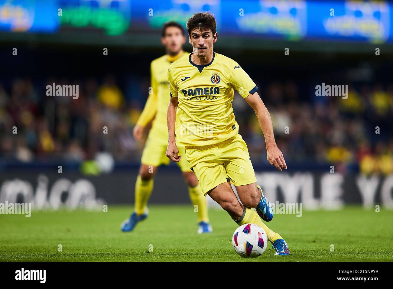 Gerard Moreno of Villarreal CF in action during the LaLiga EA Sports ...