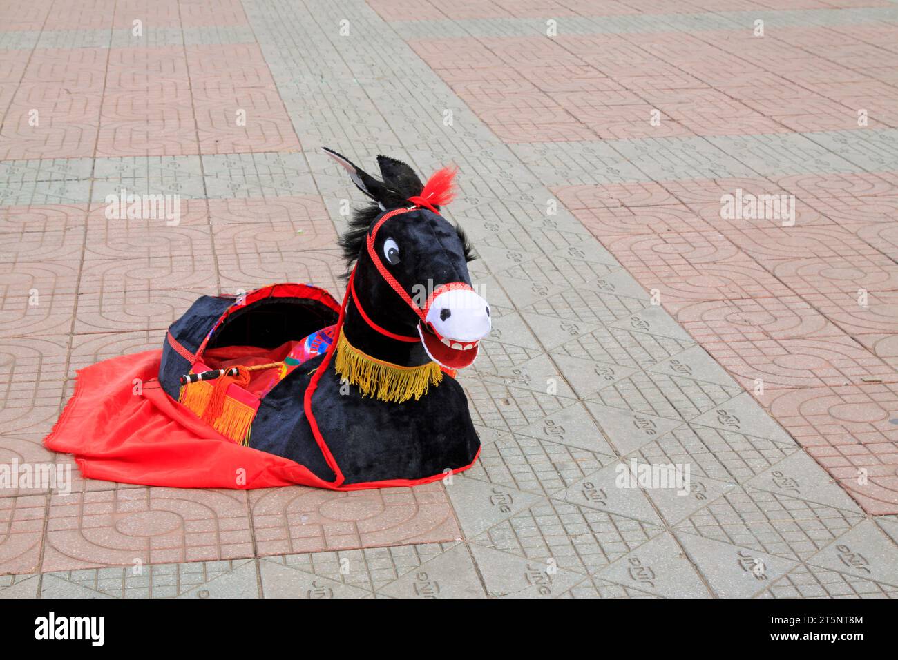 traditional Chinese style yangko dance prop, closeup of photo Stock ...