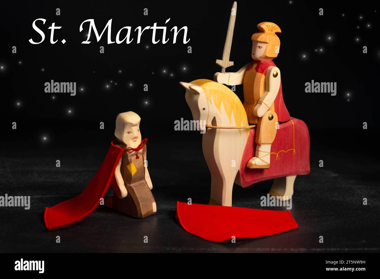 Augsburg, Bayern, Deutschland - 6 November: St. Martin mit seinem Pferd ...