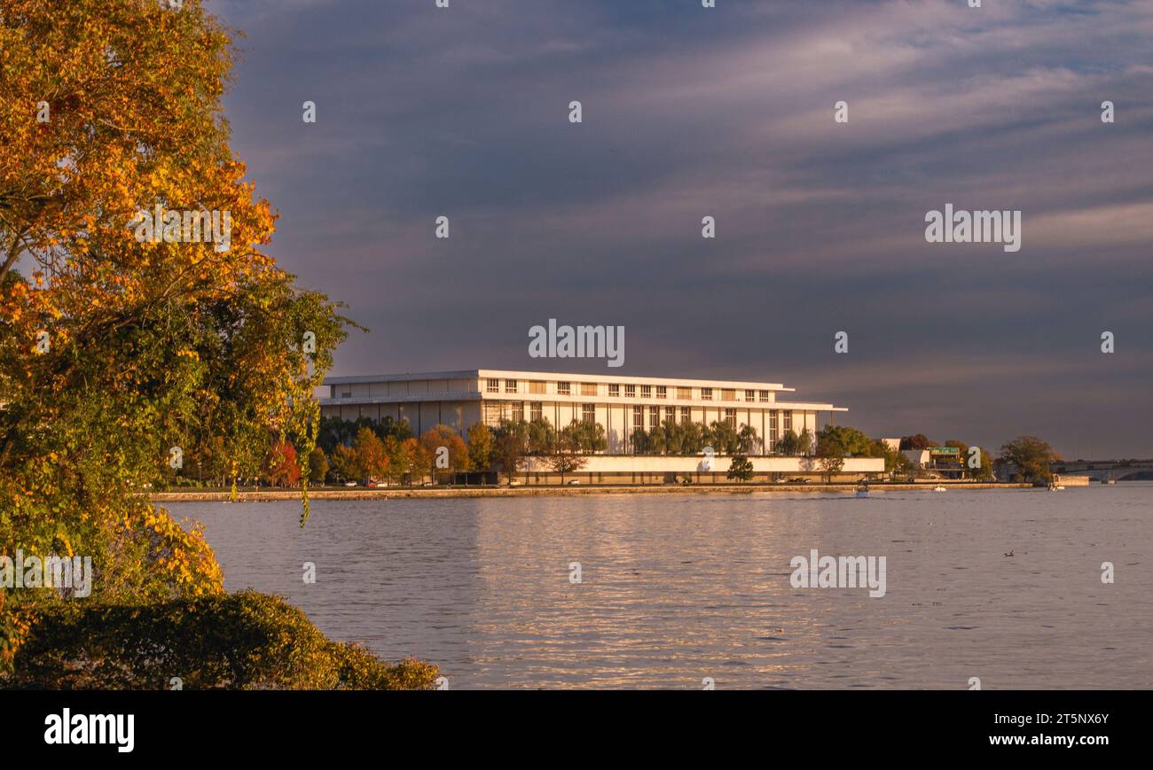 WASHINGTON, DC, USA - The Kennedy Center on the Potomac River Stock ...