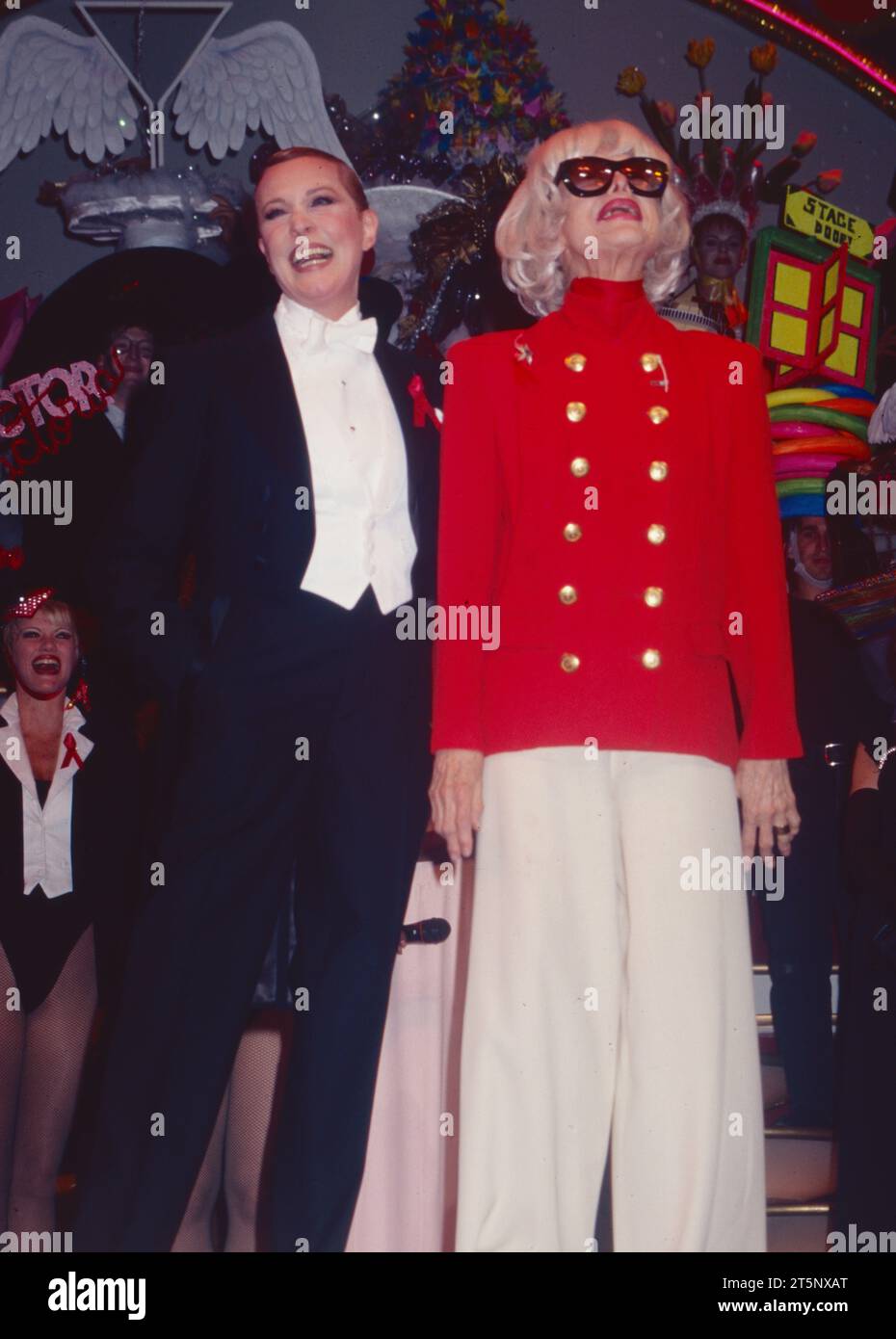 Julie Andrews and Carol Channing performing at the 10th Annual Easter ...