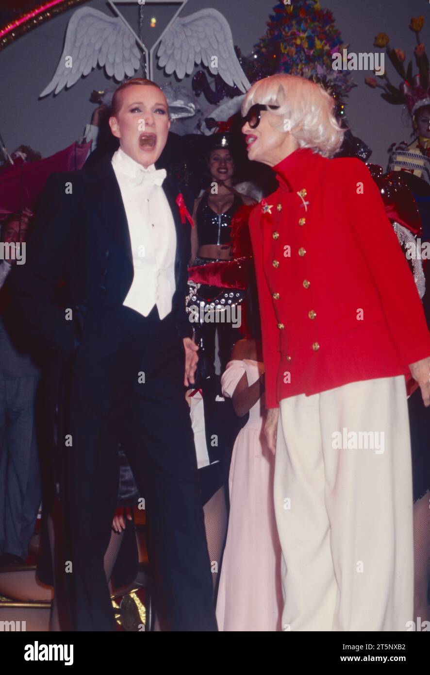 Julie Andrews and Carol Channing performing at the 10th Annual Easter ...