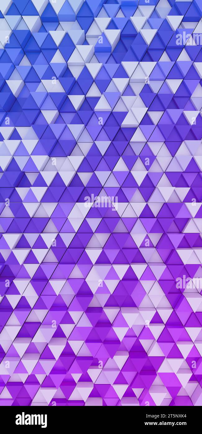 3D Illustration of Abstract triangle on gradient background. matrix ...