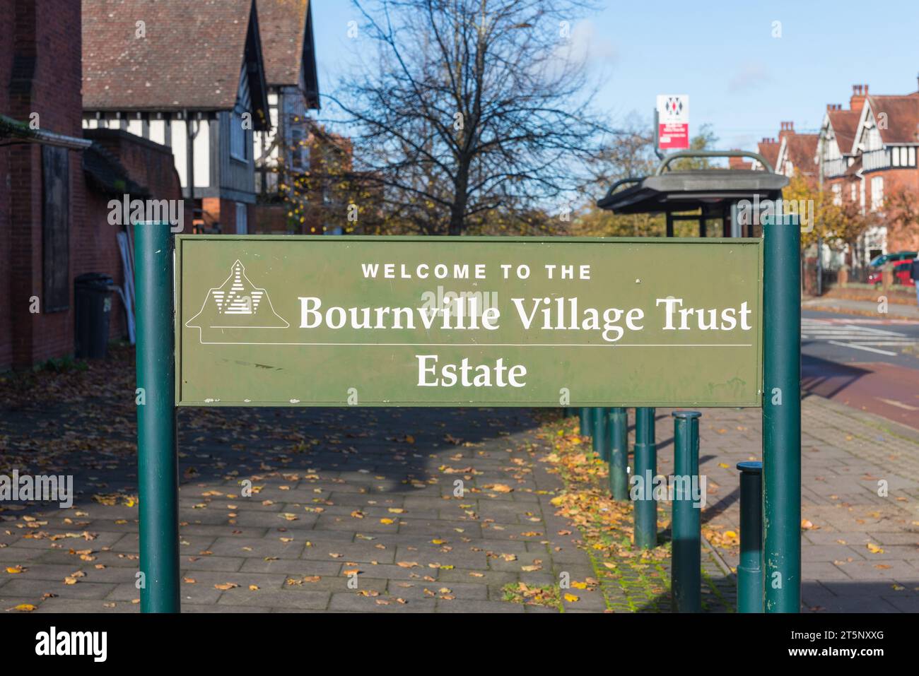 Sign for the Bournville Village Trust Estate he attractive Birmingham ...