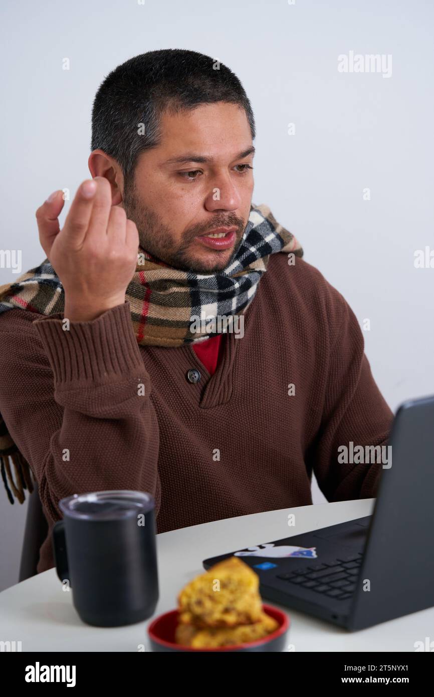 Task-Oriented Man Working on PC Stock Photo - Alamy