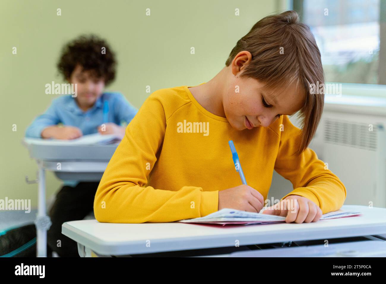 Front view children class school Stock Photo - Alamy