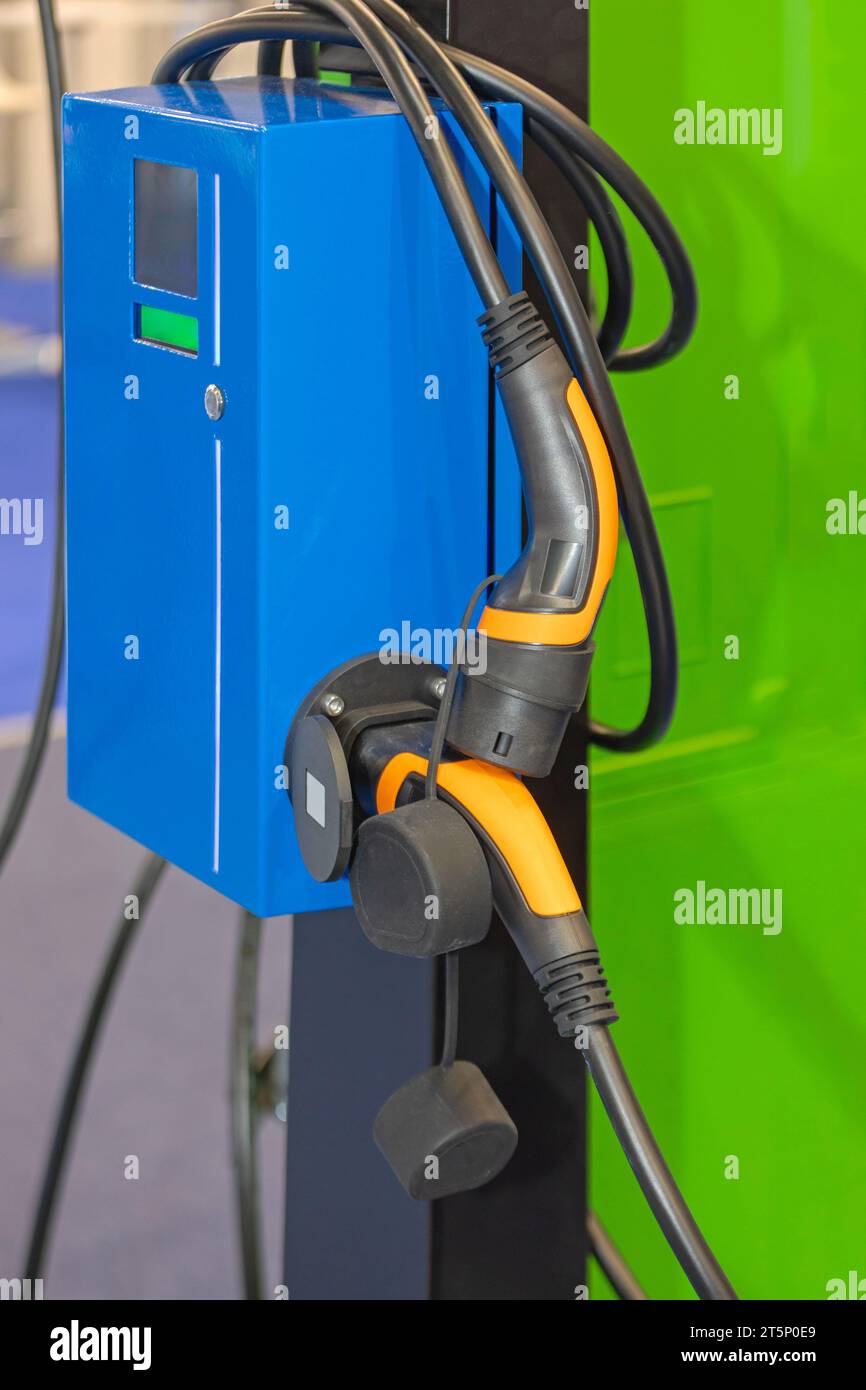 Electric Vehicle Fast Charging Power Station Plugs Stock Photo - Alamy