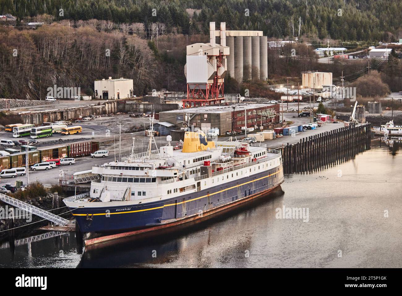 Alaska Ketchikan, Ward Cove harbour, MV Malaspina named after the ...
