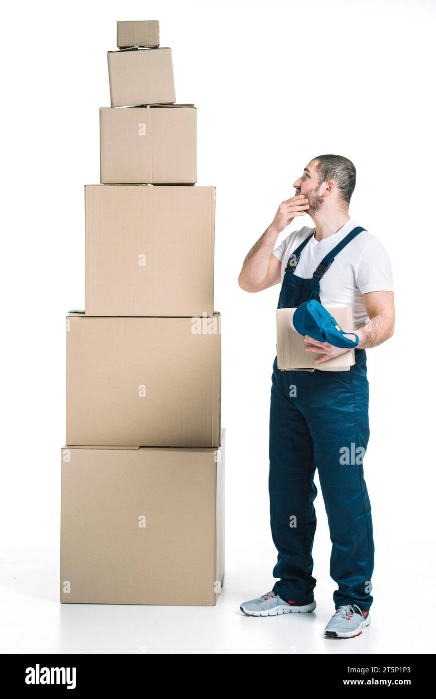 The courier Cut Out Stock Images & Pictures - Alamy