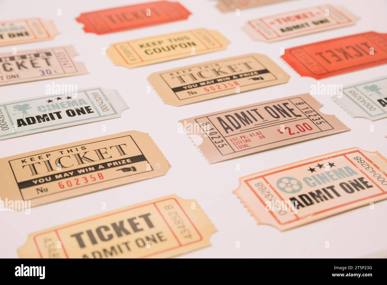 Vintage concert gig ticket hi-res stock photography and images - Alamy