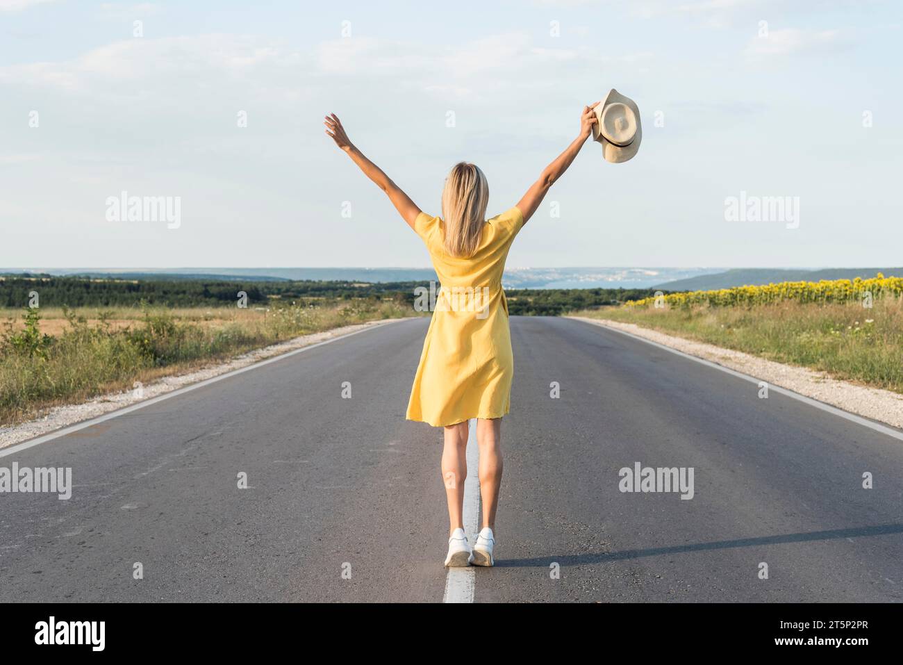 Blonde runner girl hi-res stock photography and images - Alamy