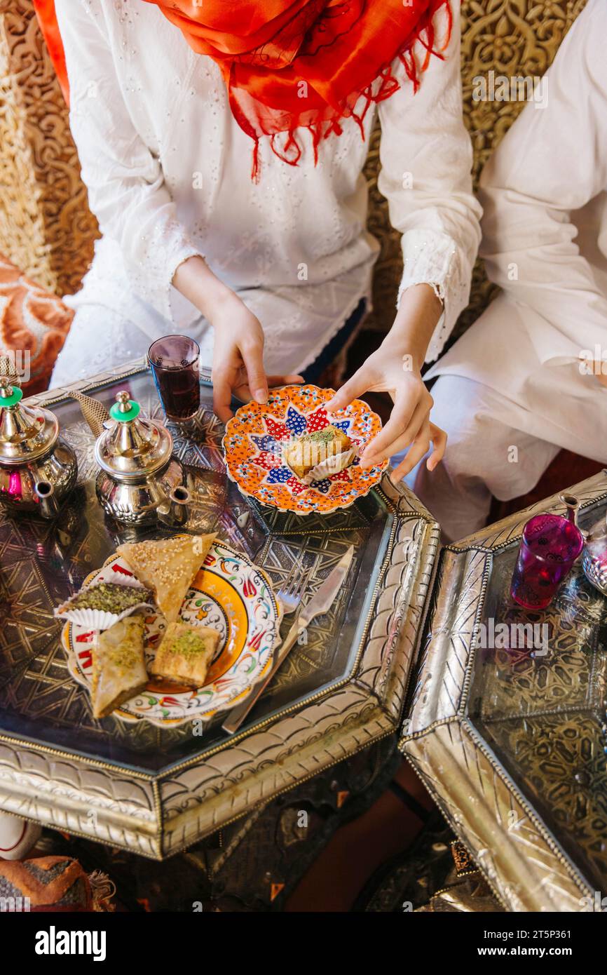 Close up arab food restaurant Stock Photo - Alamy