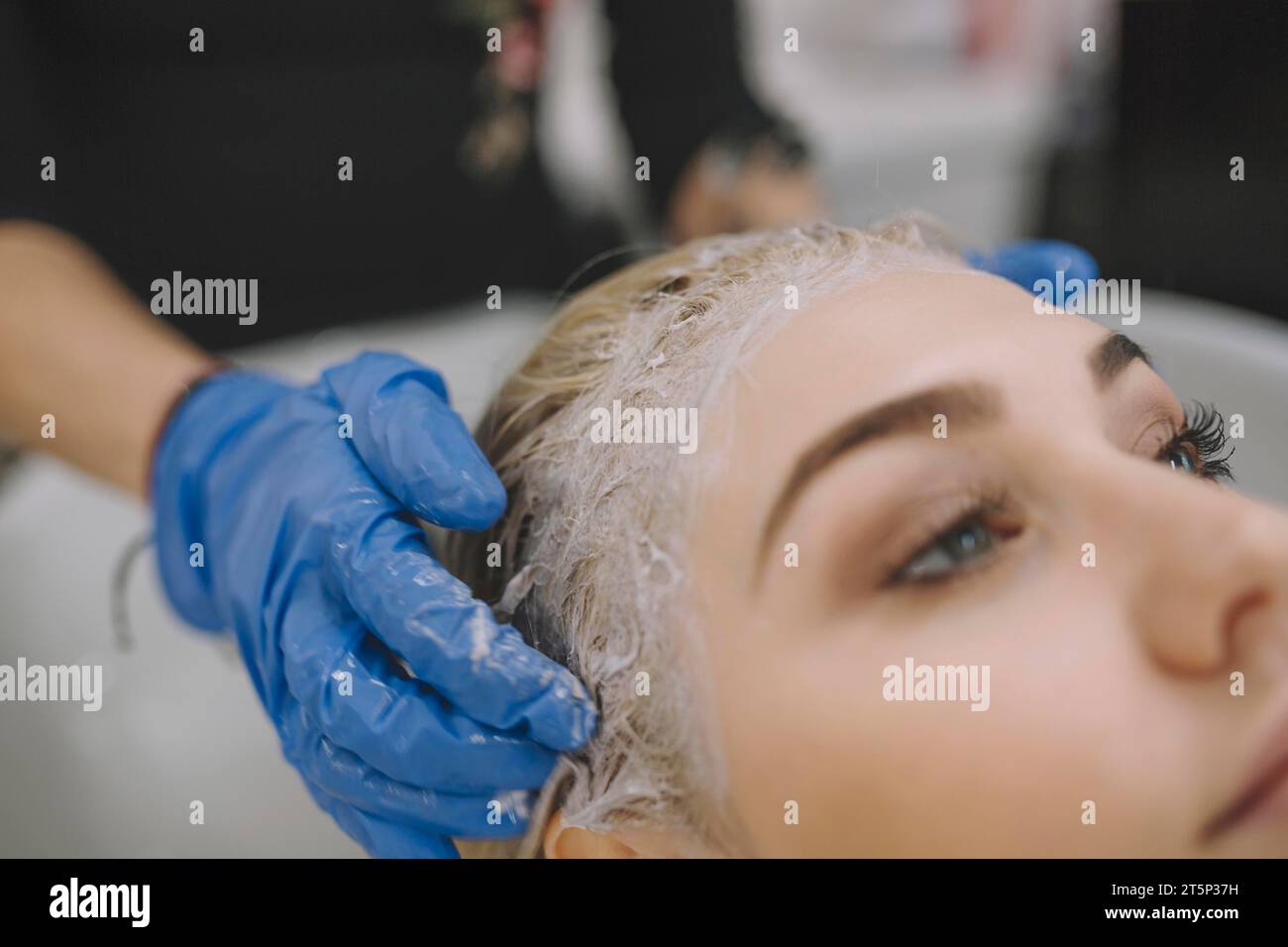 Washing off dye hi-res stock photography and images - Alamy