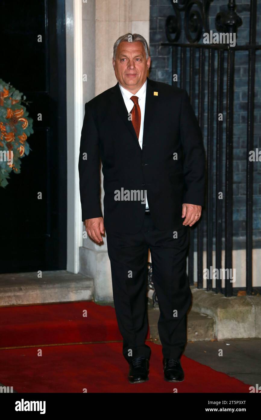 Hungarian Prime Minister Viktor Orban arrives to attend a reception to ...