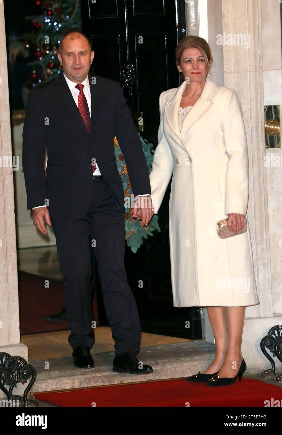 Bulgarian President Rumen Radev and First Lady of Bulgaria Desislava ...