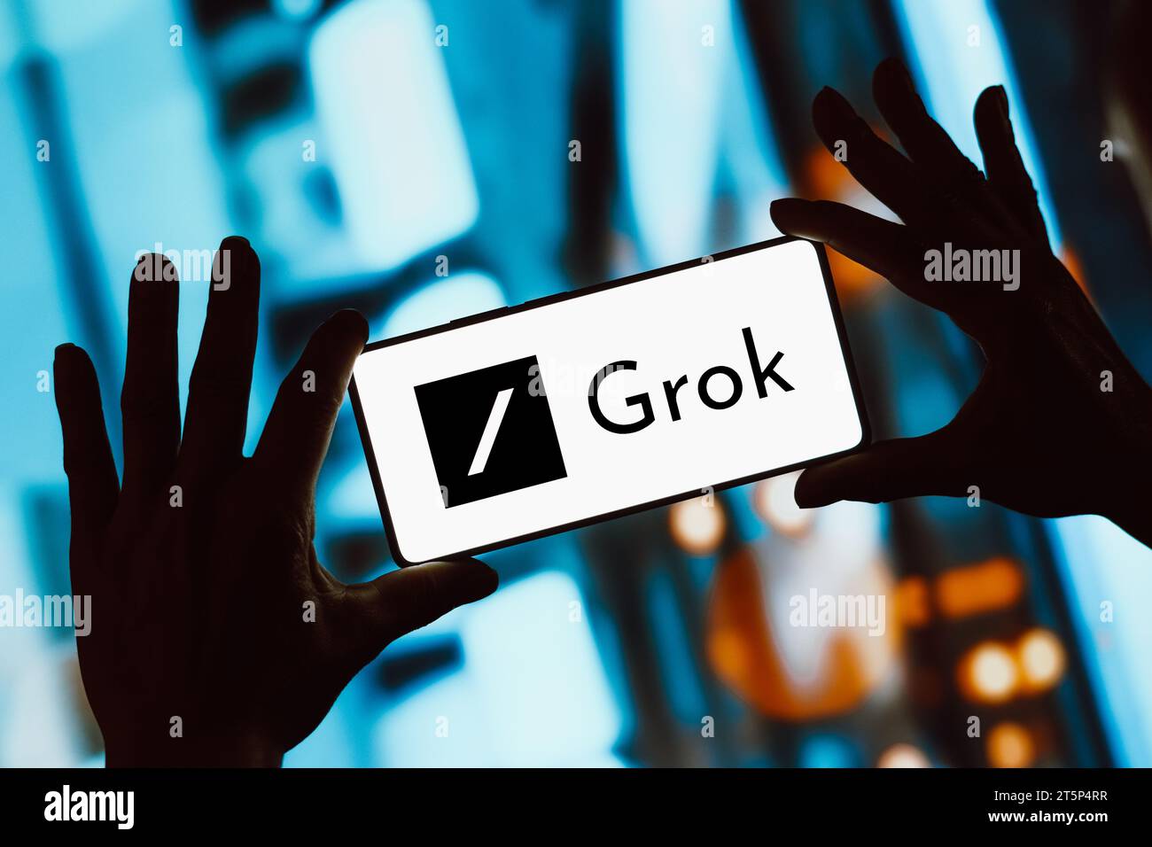 Brazil. 06th Nov, 2023. In this photo illustration, the Grok logo is ...