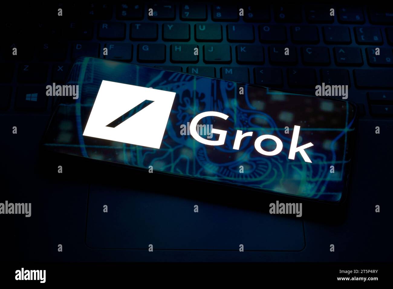 Brazil. 06th Nov, 2023. In this photo illustration, the Grok logo is ...