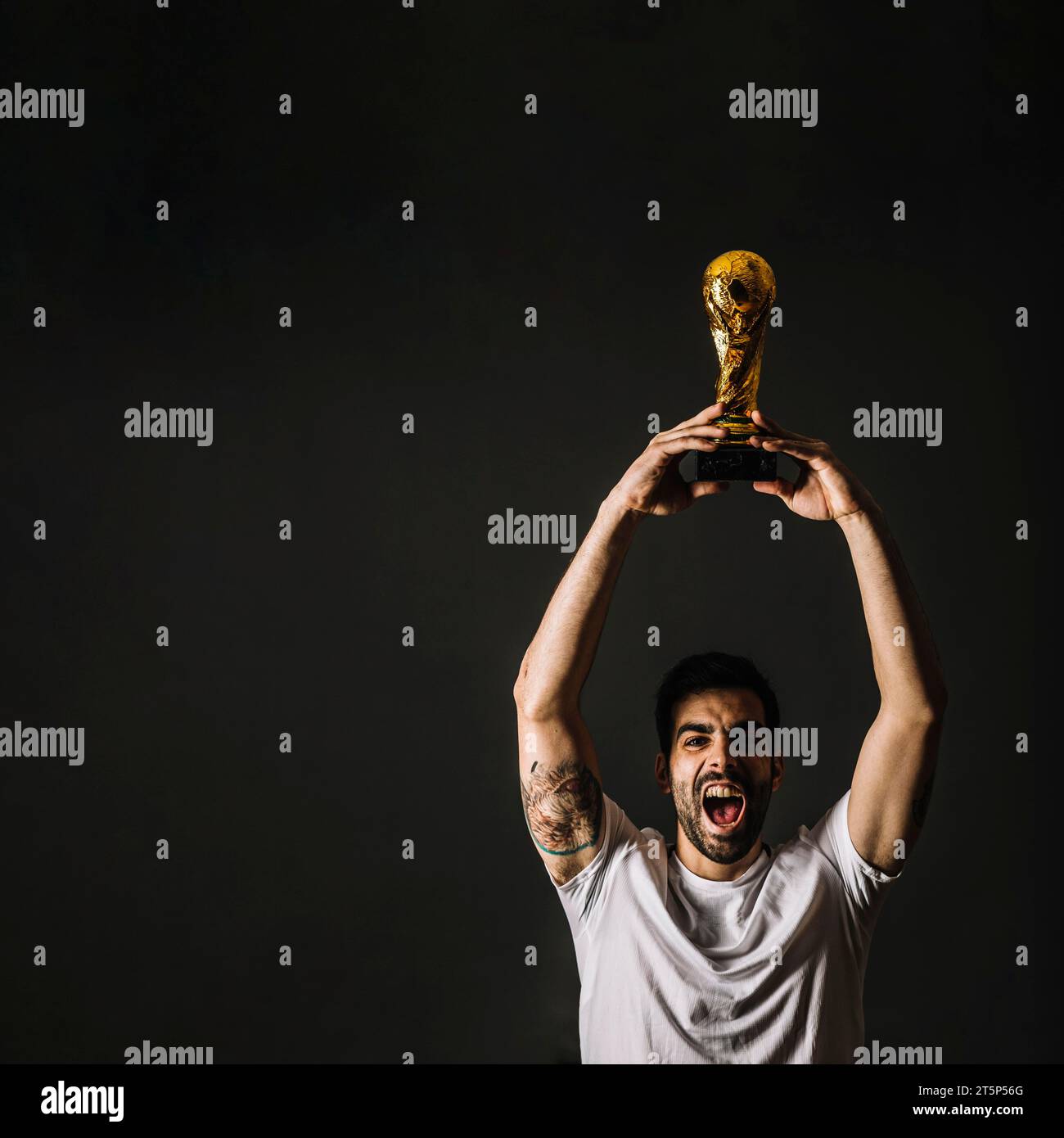 Qatar soccer celebrating hi-res stock photography and images - Alamy